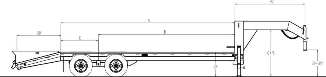 14GN Single Wheel Tandem Axle Gooseneck Trailer | Big Tex